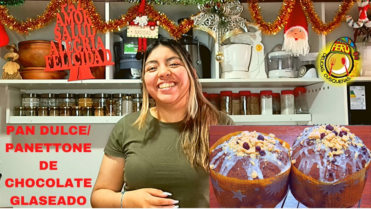 Panetón Pan Dulce de Chocolate Casero Fácil Receta Hecho por la Nieta ...