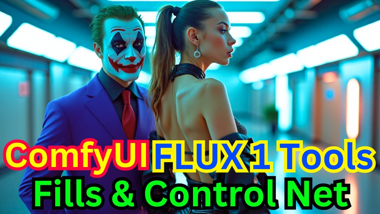 Flux 1 Tools - Fill And ControlNet In ComfyUI - Tutorial Guide - YouTube