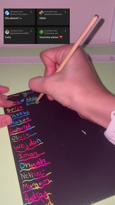 Write your names! #shorts - YouTube
