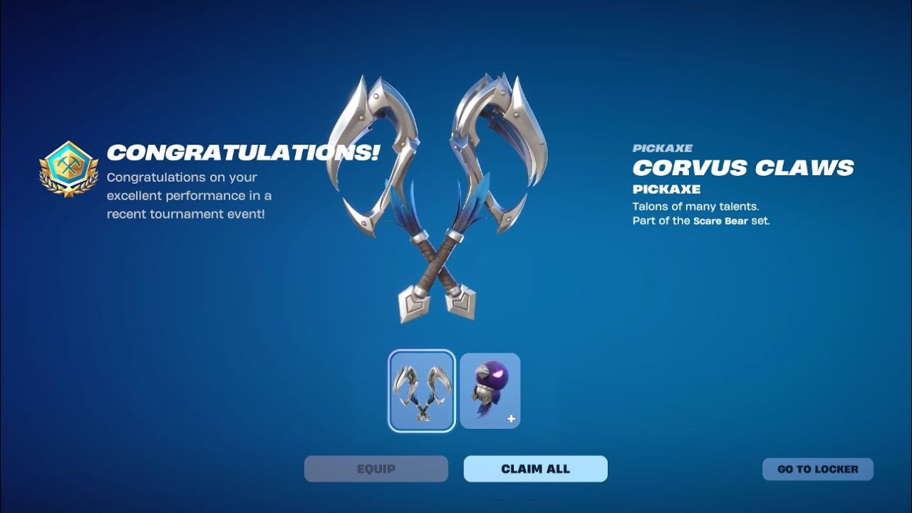 CORVUS CLAWS PICKAXE RELEASE DATE IN FORTNITE ITEM SHOP! - YouTube