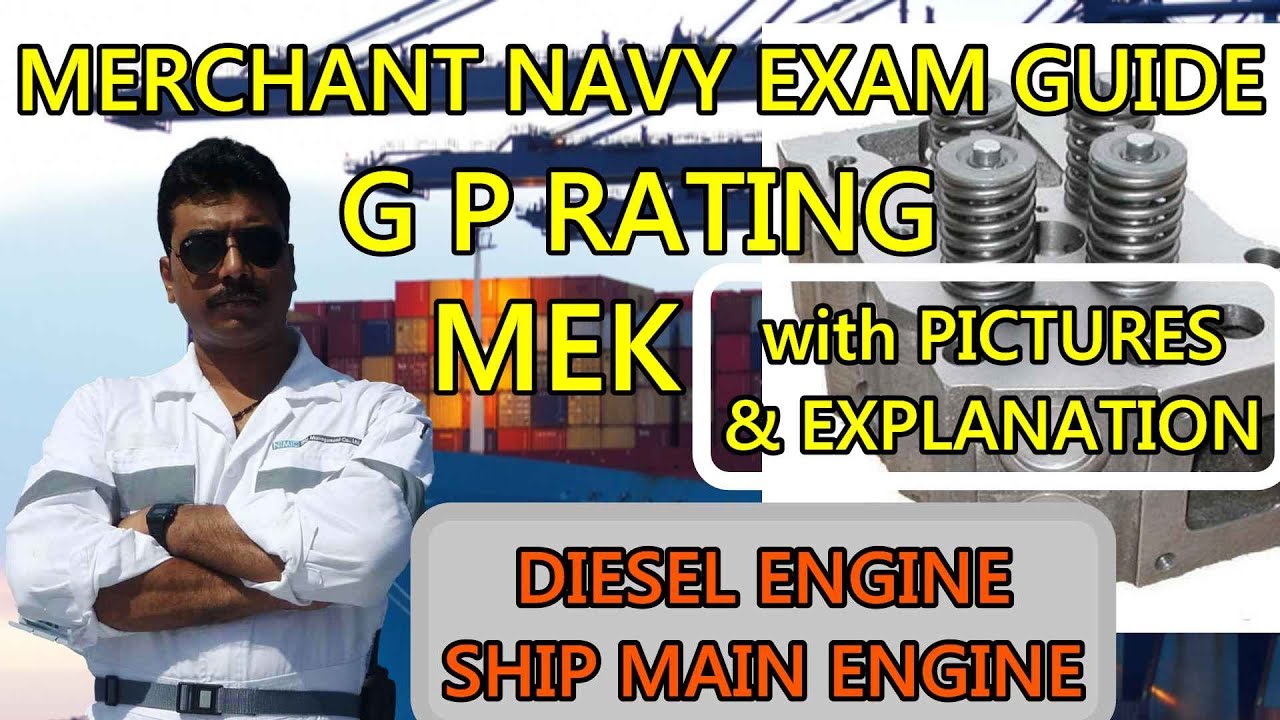 Ship Main Engine / Diesel Engines / MEK Queations Solved / जी पी रेटिंग ...