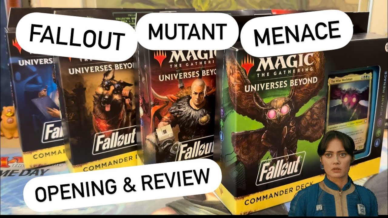 Fallout Mutant Menace commander deck opening and gameplay review! MTG ...
