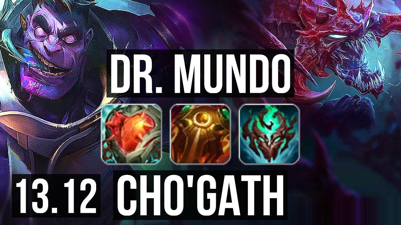 MUNDO vs CHO (TOP) | 6/0/5, 1.3M mastery, 500+ games, Dominating | NA ...