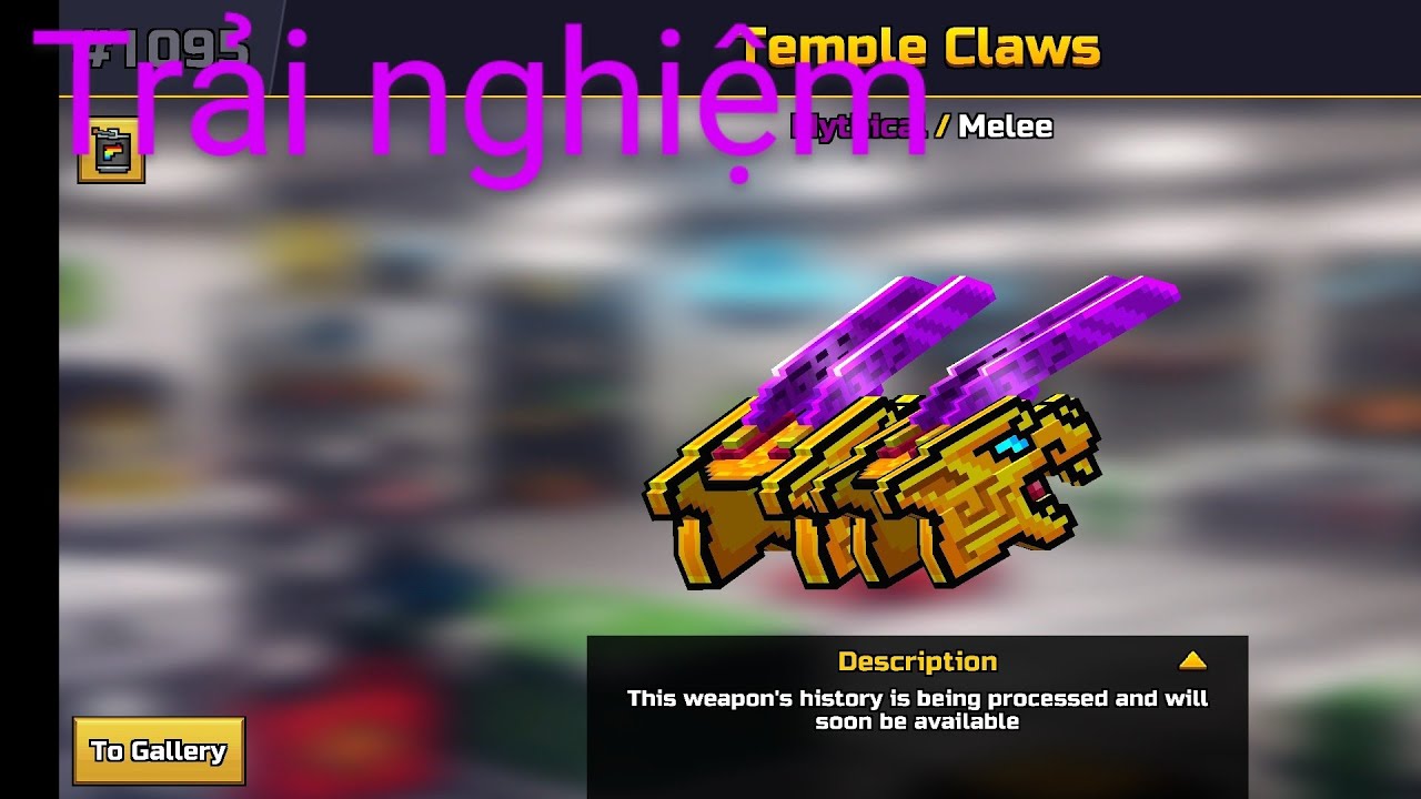 Pixel gun 3D trải nghiệm Temple Claws - YouTube