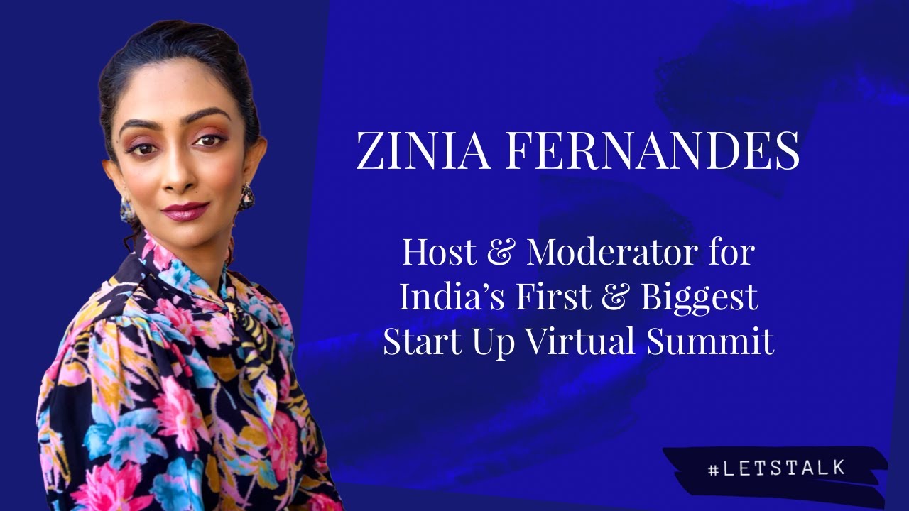 Anchor Zinia Fernandes Host & Moderator for India's First and Biggest ...