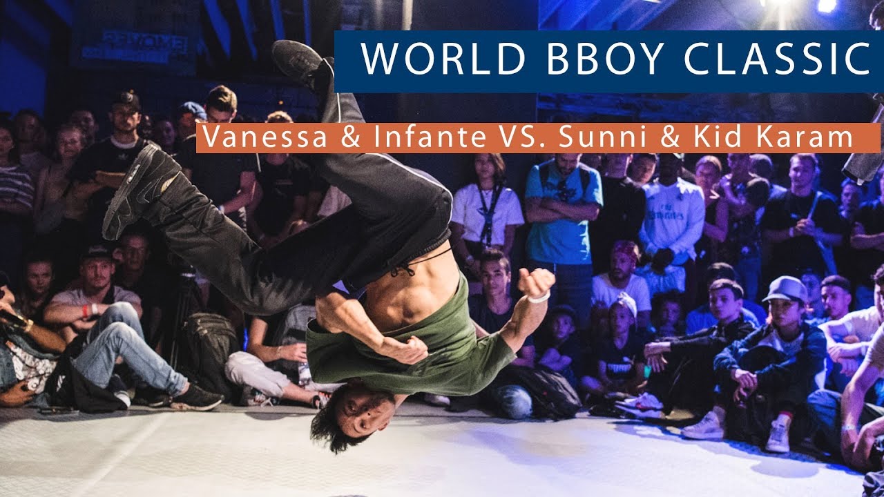 Vanessa & Infante VS. Sunni & Kid Karam | WORLD BBOY CLASSIC 2018 QUALIFIER - YouTube