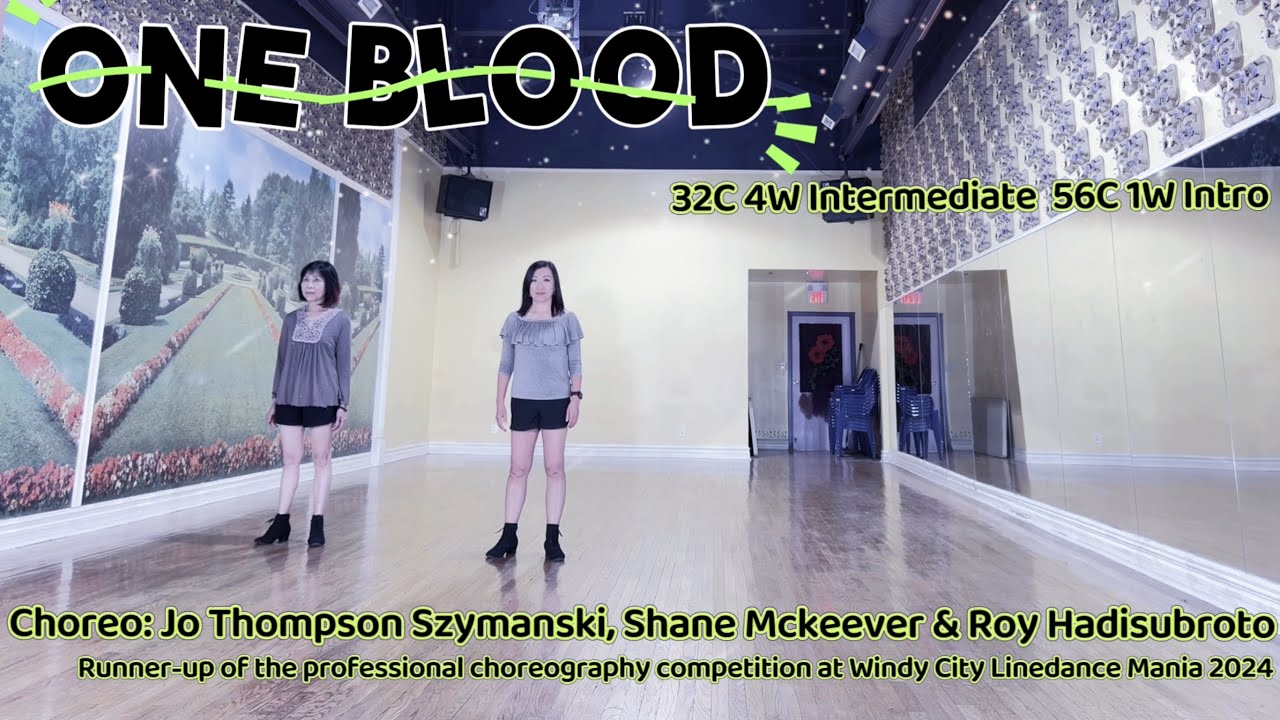 ONE BLOOD Line Dance | Roy Hadisubroto, Shane Mckeever & Jo Thompson ...