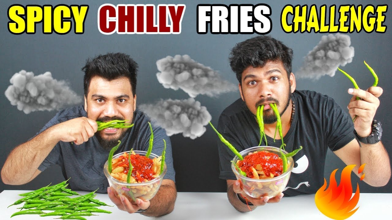 Spicy Chilli French Fries Eating Challenge | Spicy Food Challenge ...