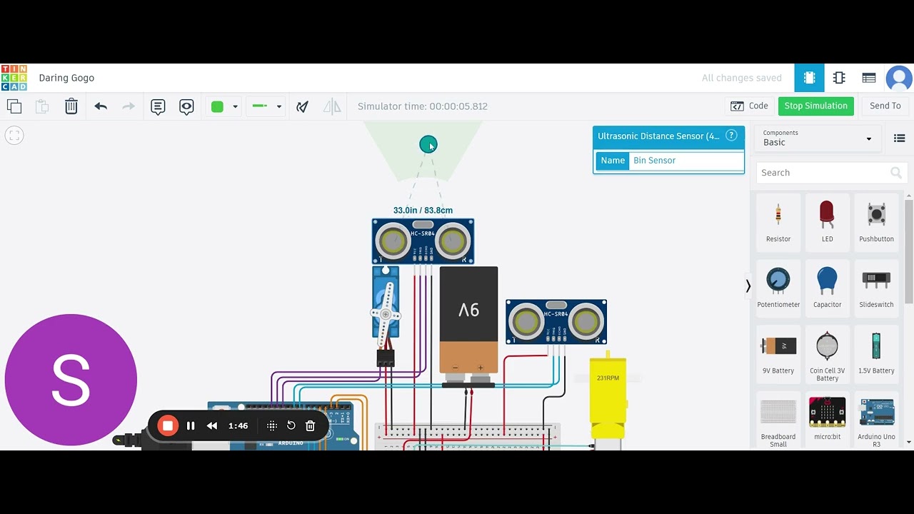 TinkerCAD Arduino Circuitry for DJ Roadba 🤖 - YouTube