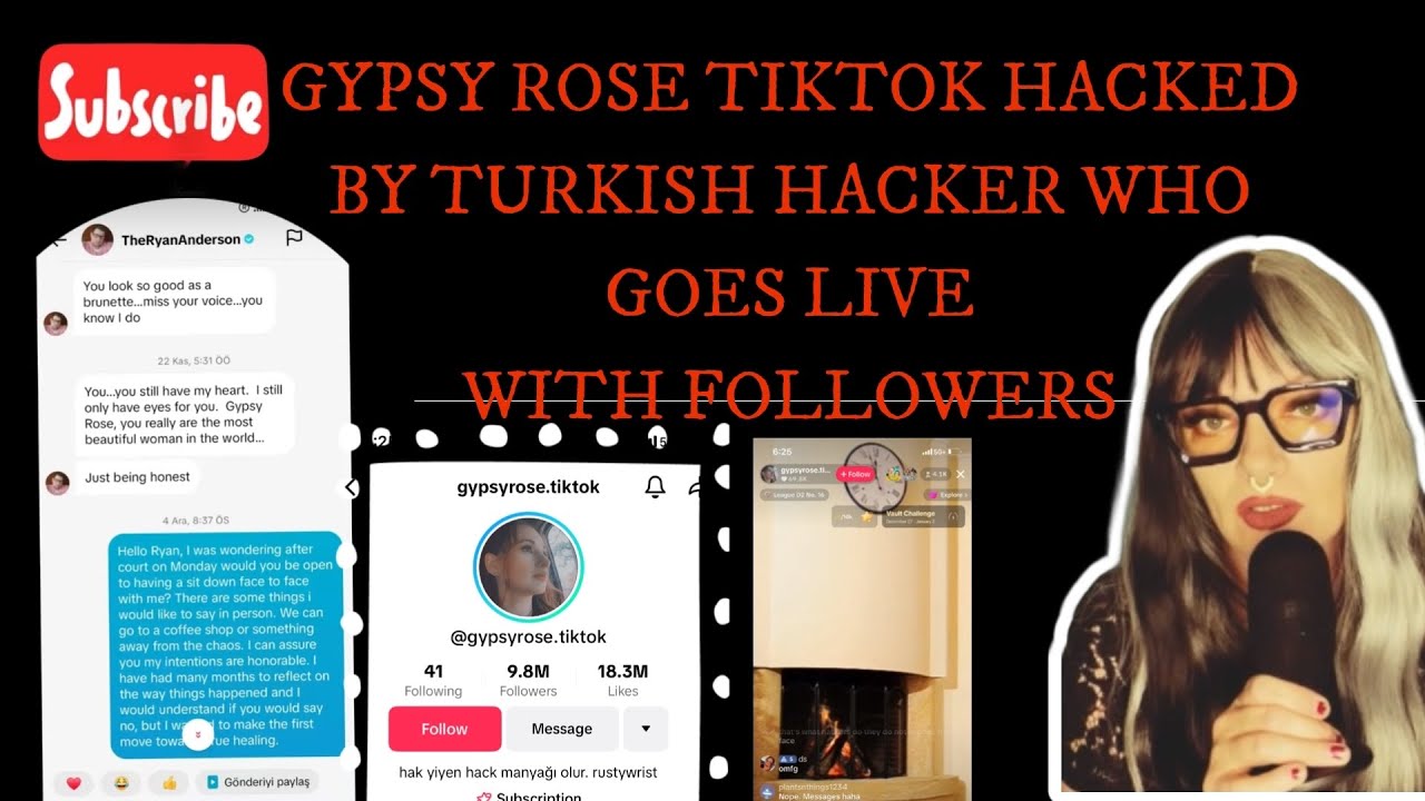 GYPSY ROSE TIKTOK HACKED, Hacker goes live, chats with followers, asks ...