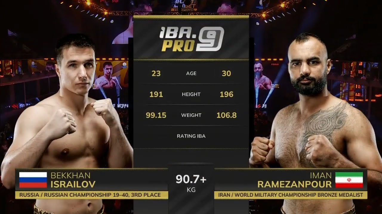 ISRAILOV Bekkhan 🇷🇺 vs RAMEZANPOUR Iman 🇮🇷 | IBA.PRO 9 | September 26, 2025 | Ufa, Russia - YouTube