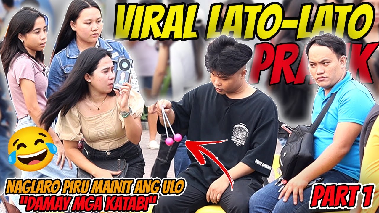 LATO LATO PRANK | VIRAL LATO LATO ANG | INIT NG ULO NI KUYA DAMAY MGA KATABI - YouTube