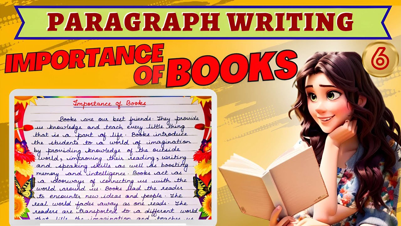 Importance of Books - Paragraph Writing in English | # ...