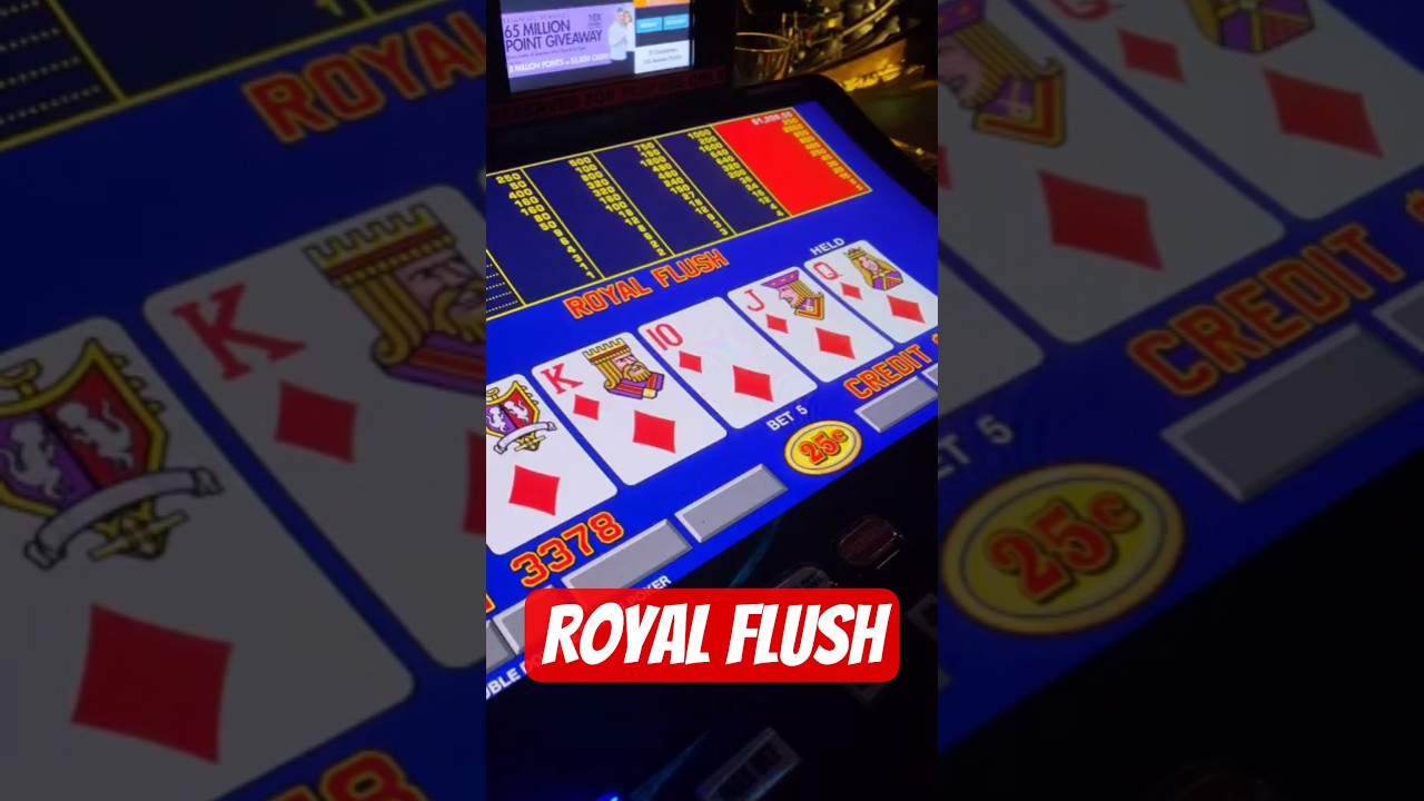 Royal Flush JACKPOT HANDPAY Video Poker Slot Machine #shorts - YouTube