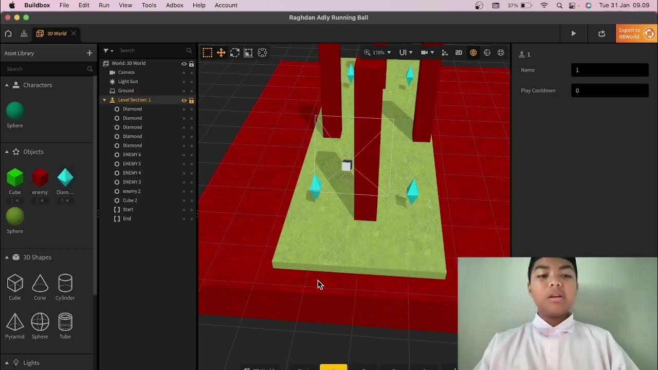 Review Running Ball In BuildBox - YouTube