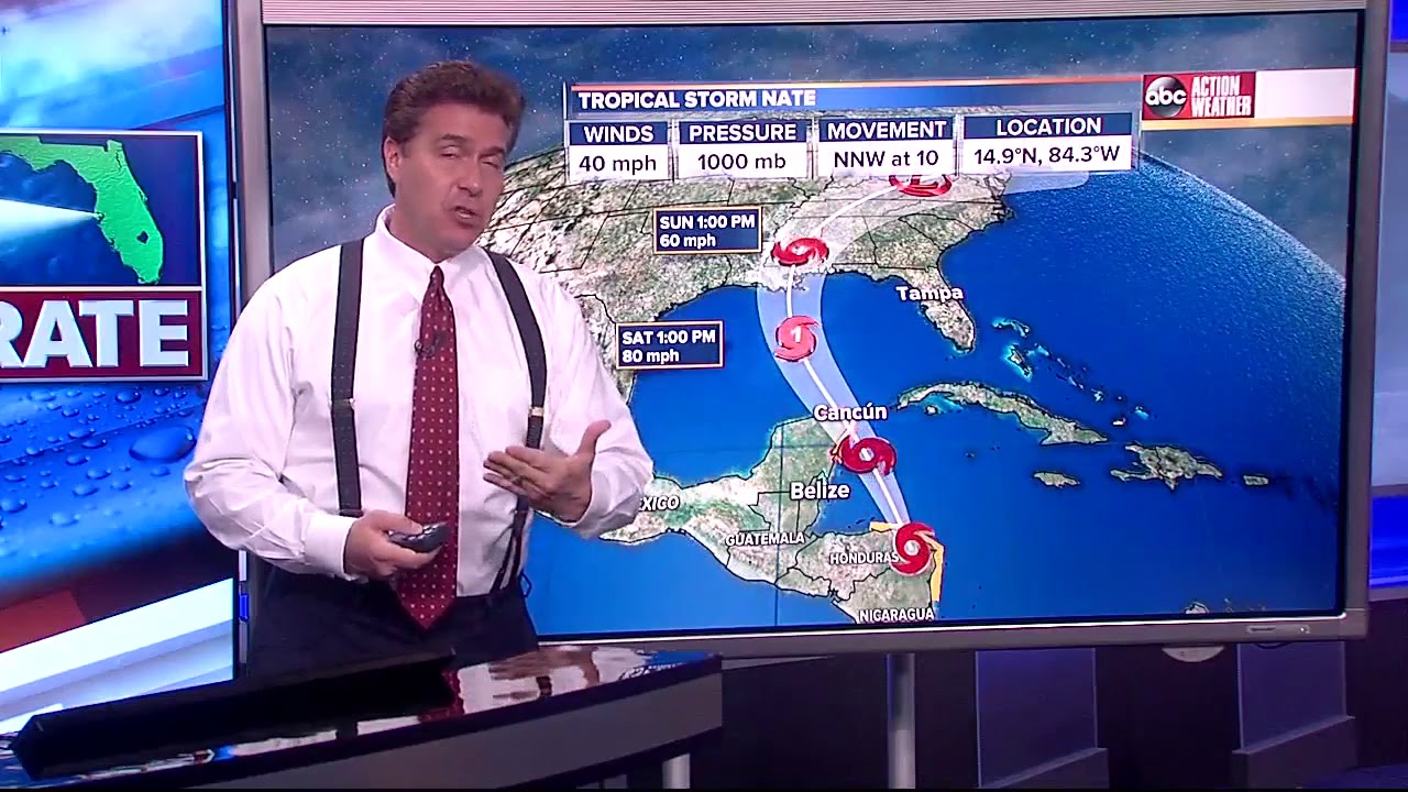 Tropical Storm Nate Forecast with Denis Phillips on Thursday, October 5 ...