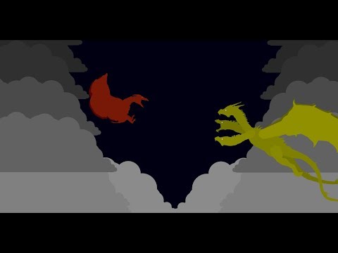 King Ghidorah vs Rodan - Godzilla king of the monsters