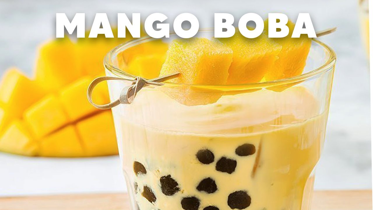 making mango fruit boba - YouTube