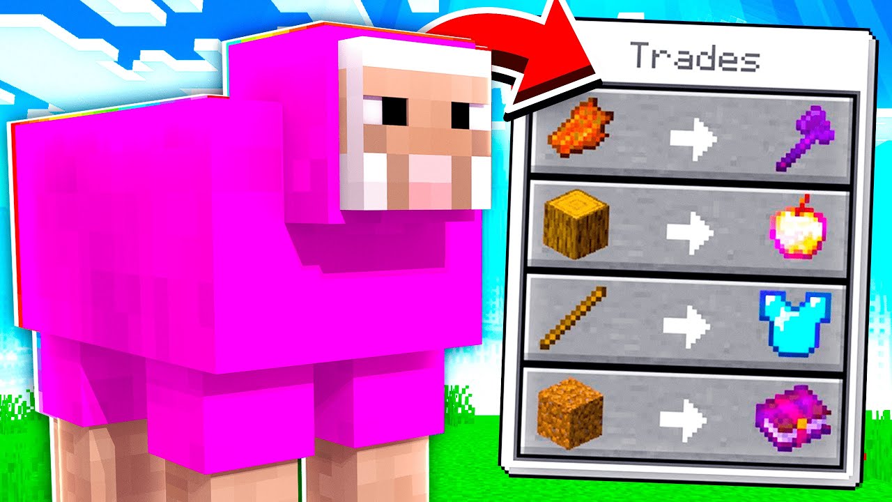 Minecraft, Maar ALLE MOBS Ruilen Bizarre Items! - YouTube