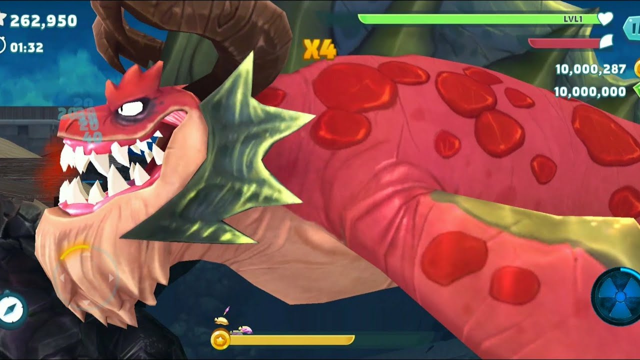 Hungry Shark Evolution Of Bloop - Bigger Giant Monster Enemy Sharknarok ...