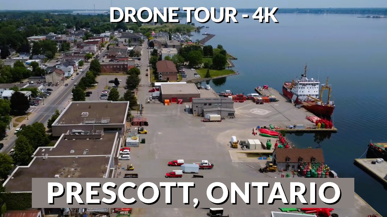 Stunning 4K Drone Footage of Prescott, Ontario | Explore the Beauty ...