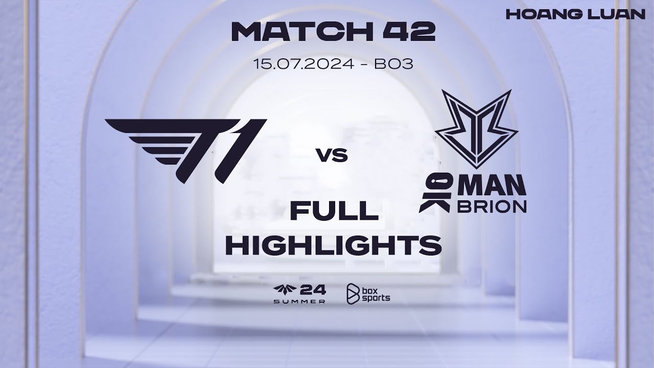 Full Highlights T1 Vs Bro Week 5 Day 1 Lck Cl Summer 2024 Lu Co