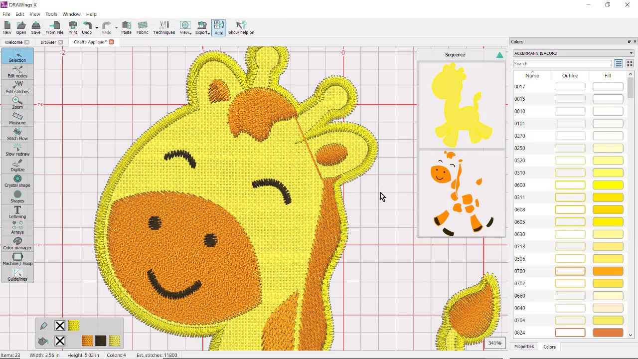 Editing an Applique File in DRAWings X - YouTube