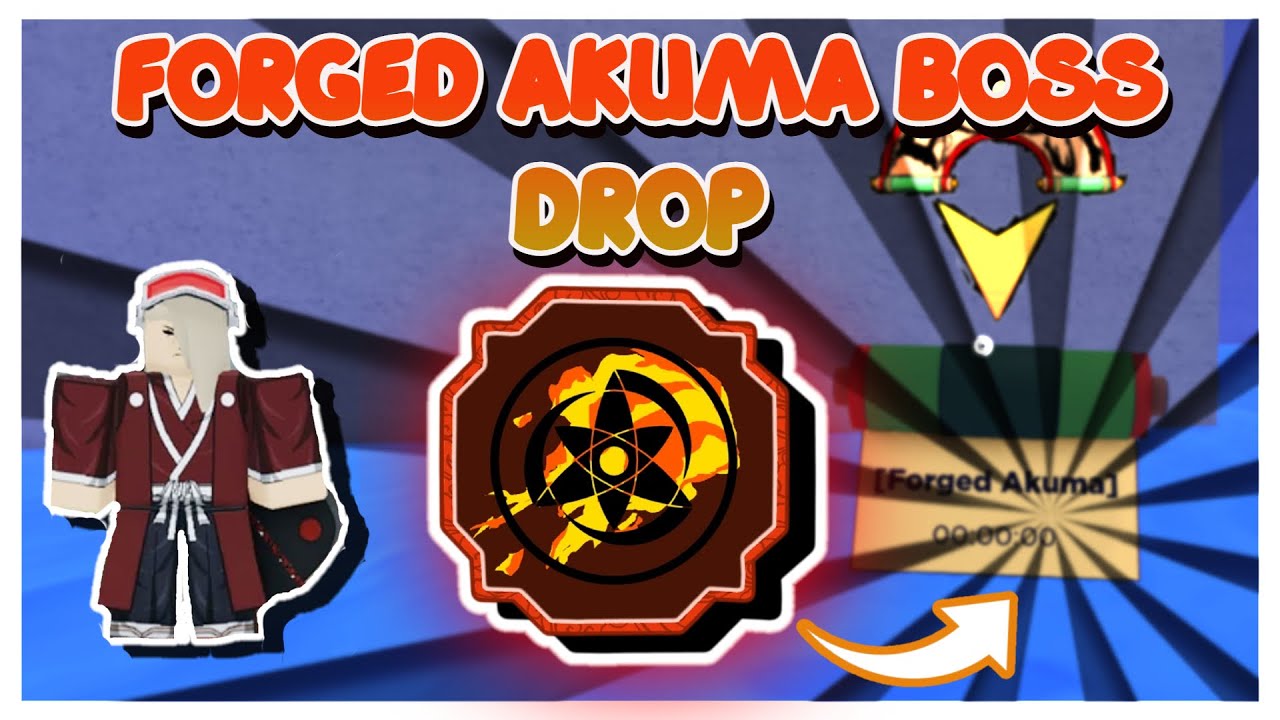 (LOCATION) Forged Akuma boss drop + Fireball Warp scroll | Shindo Life ...