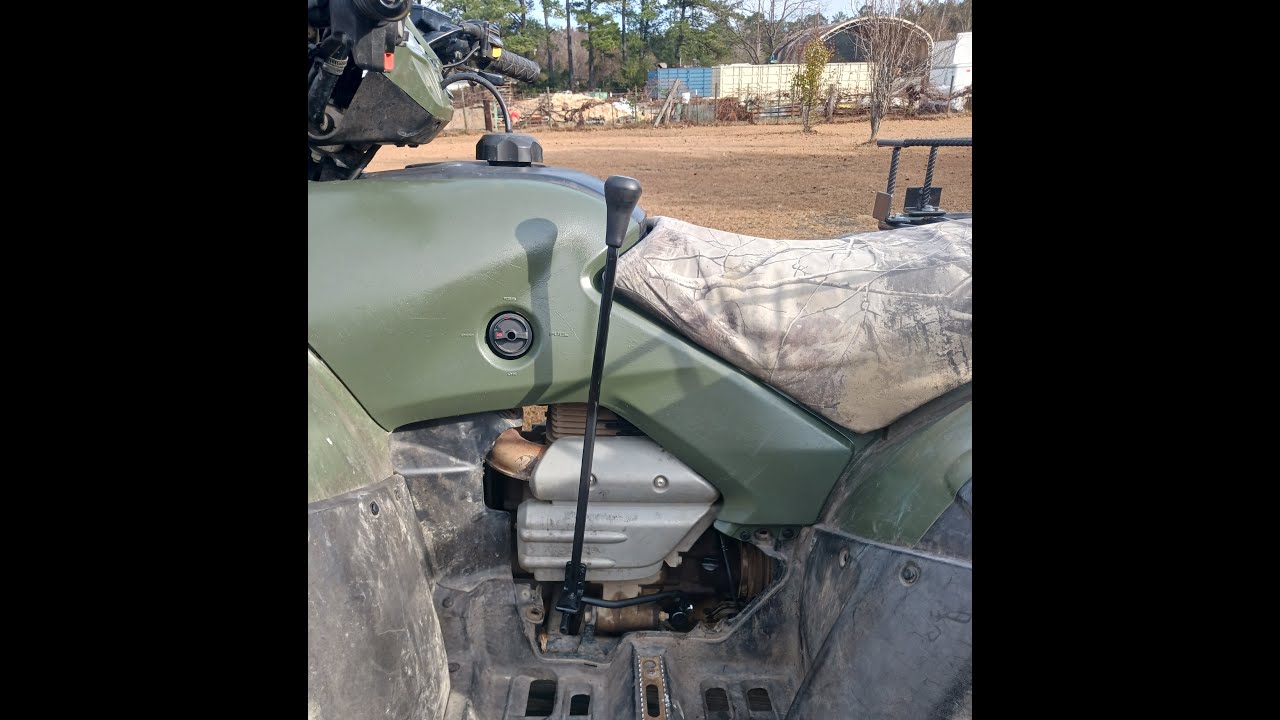 Foreman 500 hand shifter - YouTube