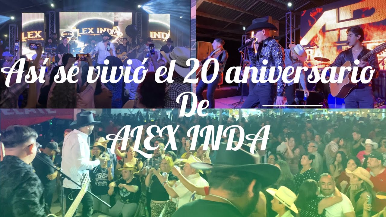 ALEX INDA ASÍ FESTEJO SUS 20 años de trayectoria musical 🎙️🎶 ️🥳 - YouTube