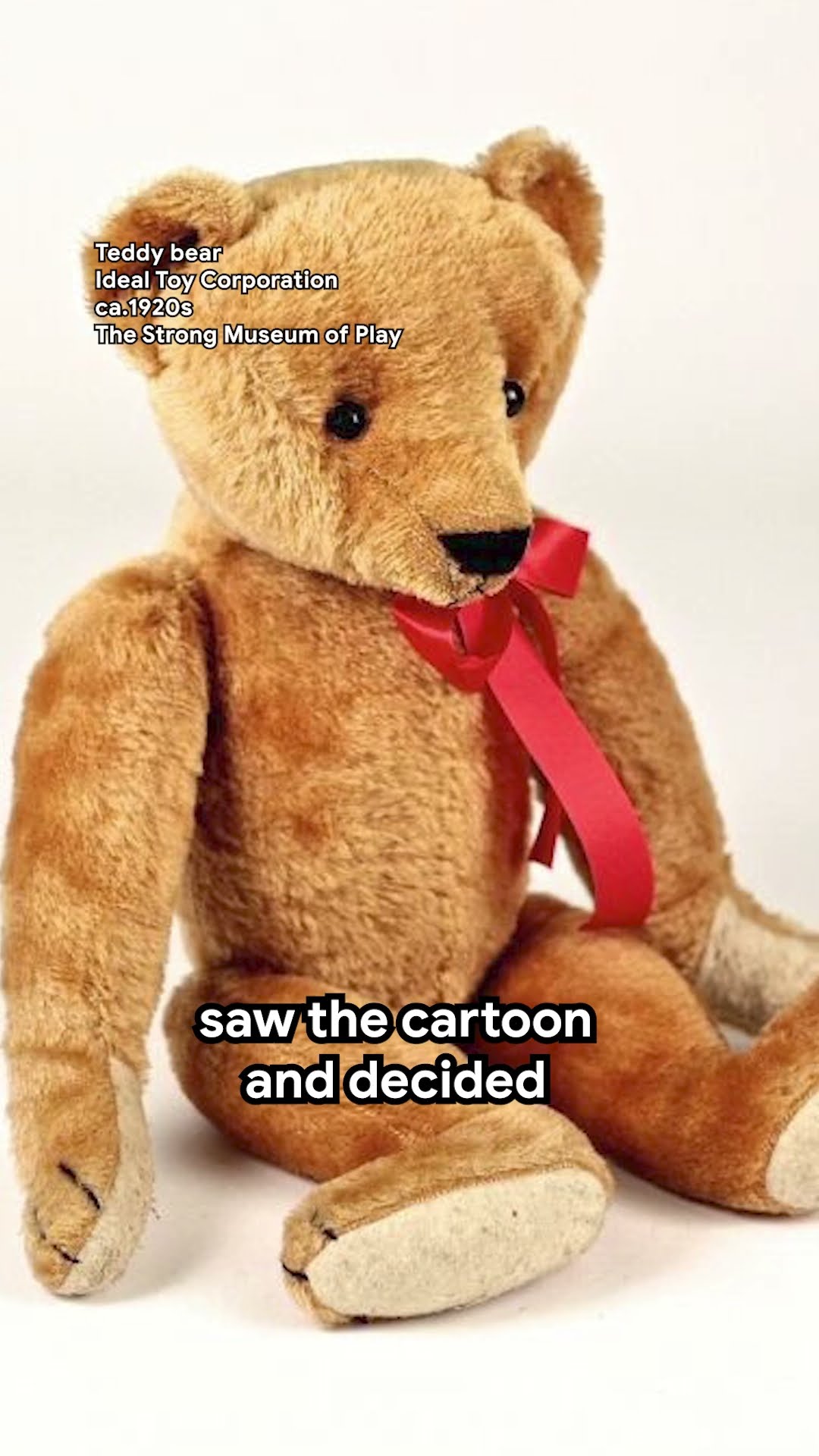 Teddy bear named after president store