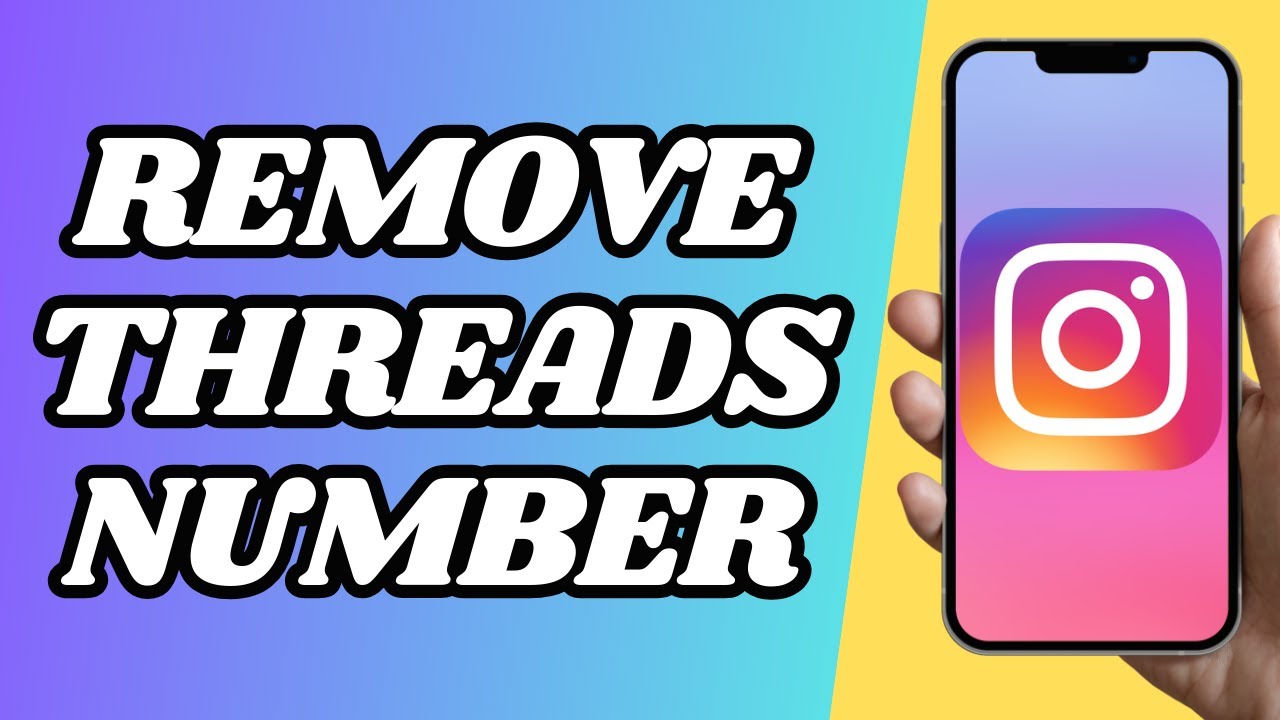 How To Remove Threads Number From Instagram - YouTube