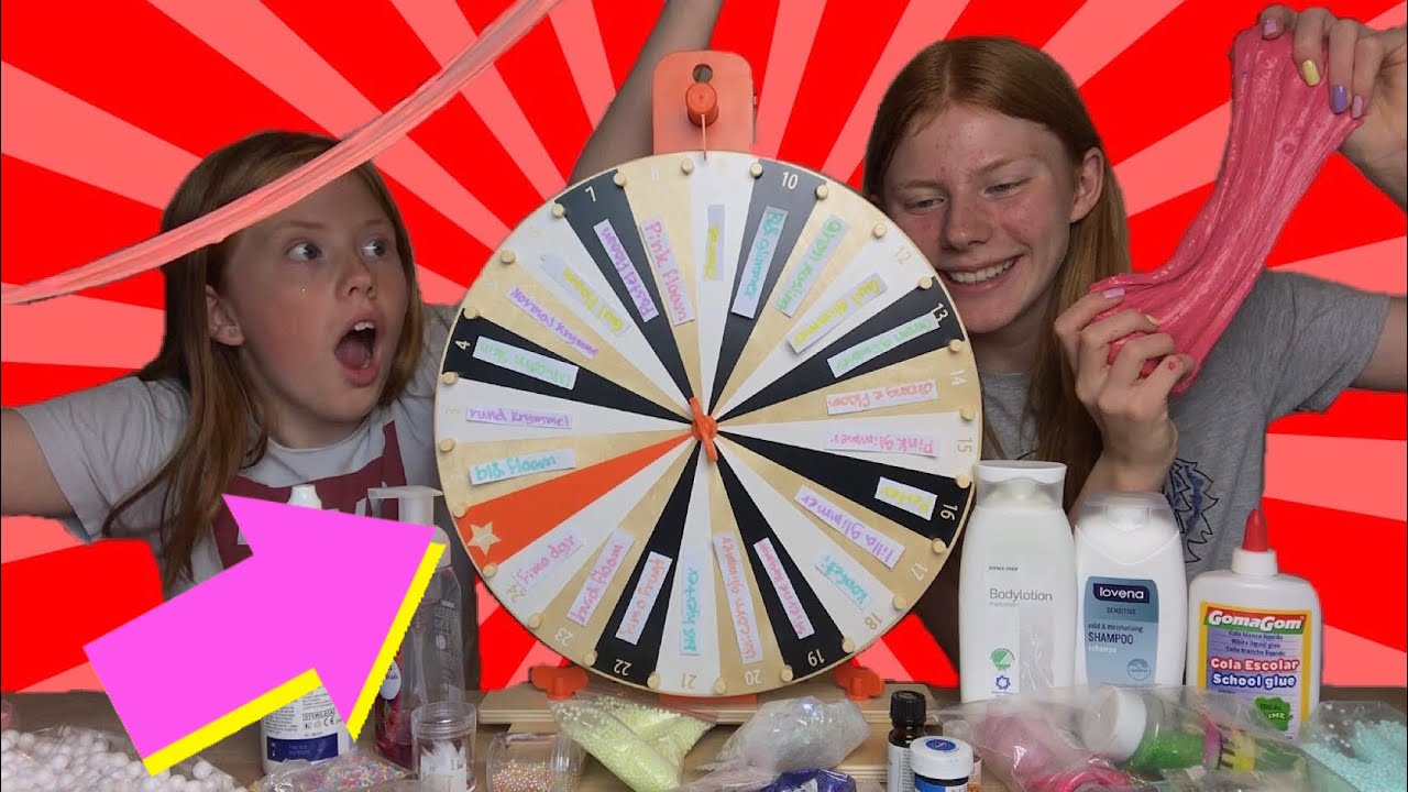 MYSTERY WHEEL OF SLIME CHALLENGE!!!! - YouTube