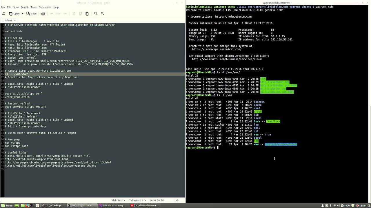 FTP Server (vsftpd) Authenticated user configuration on Ubuntu Server #125 - YouTube