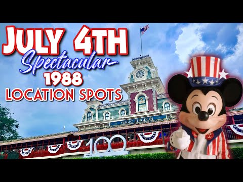 Walt Disney World 4th of July Spectacular 1988 | Filming Locations | Then and Now Photos! 4K