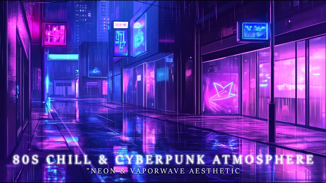 Neon & Vaporwave Aesthetic | 80s Chill & Cyberpunk Atmosphere - YouTube