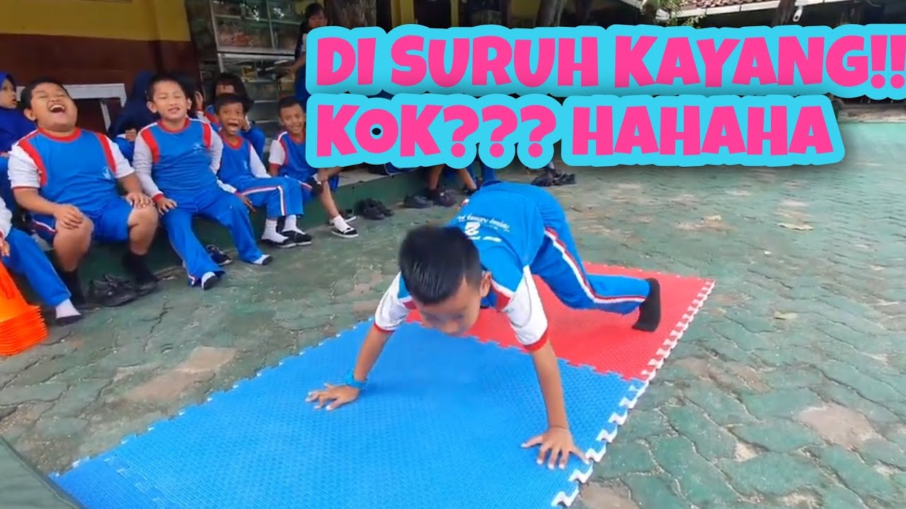 Gerakan Kayang Senam Lantai anak SD - YouTube
