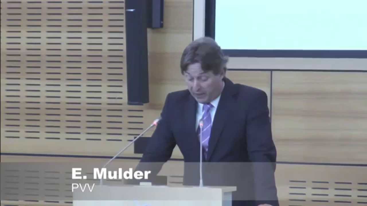 Edgar Mulder (PVV) tijdens behandeling coalitieakkoord "Overijssel ...