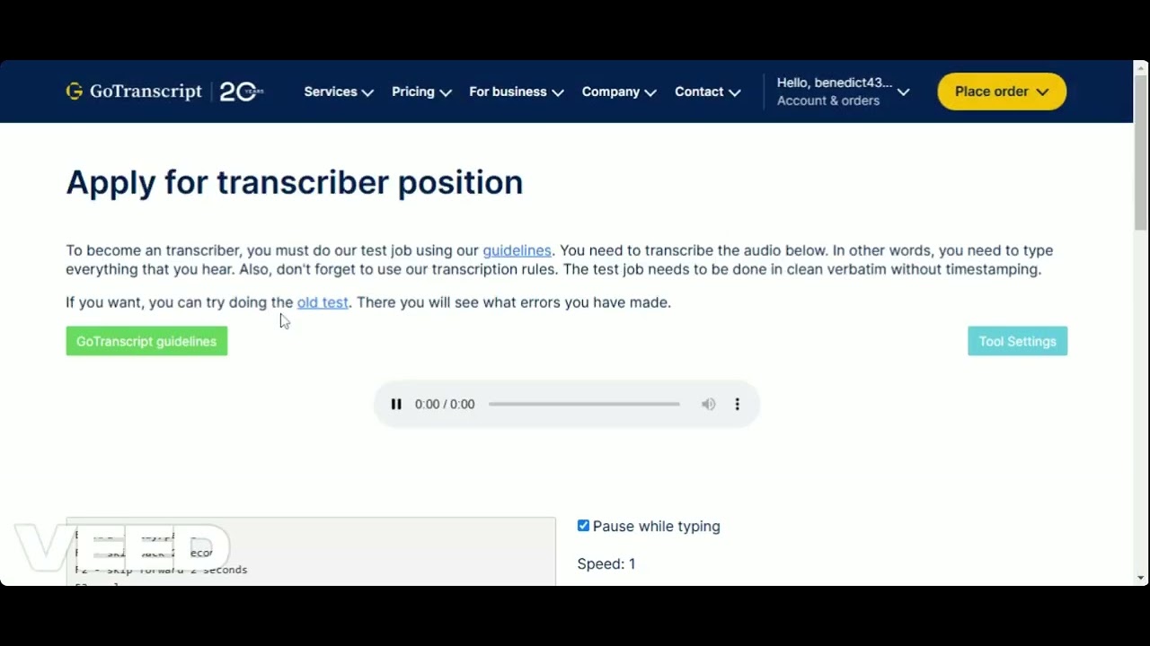 Go Transcript French Test answers - YouTube