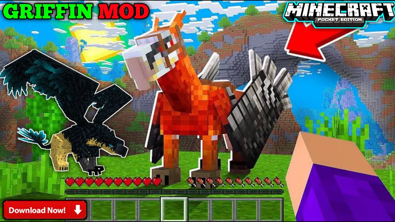 √griffin mod for minecraft pe 1.17 |tamable griffin in Minecraft - YouTube