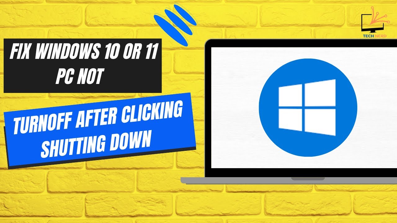 How to Fix Windows 10 or 11 PC Not Turnoff After Clicking Shutting Down - YouTube