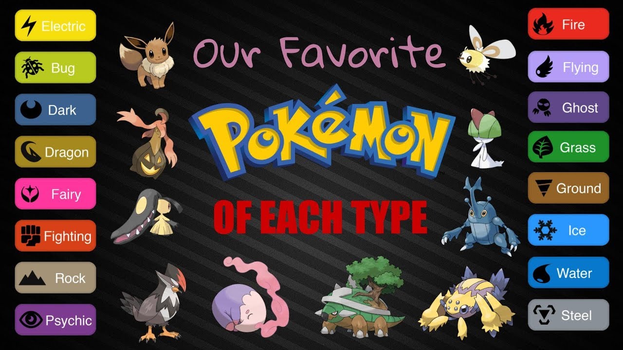 Our Favorite Pokemon of Each Type - YouTube