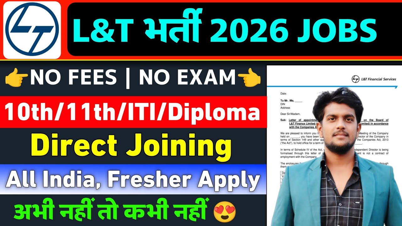 L&T Recruitment 2026 | Larsen And Toubro Job Vacancy 2026 | L&T Hiring ...