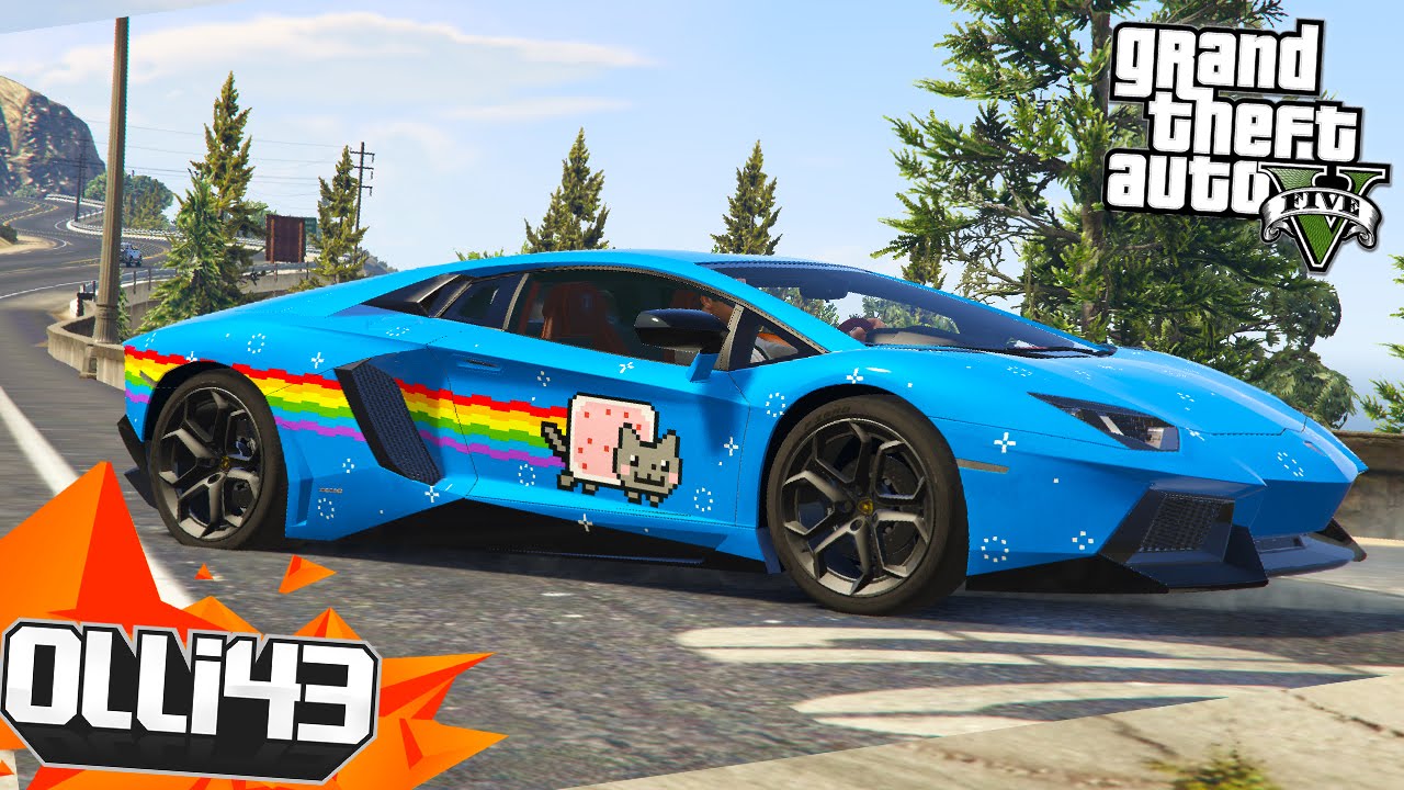 NYAN CAT, MONSTER BUS & La Ferrari! GTA 5 Mods Showcase! - YouTube