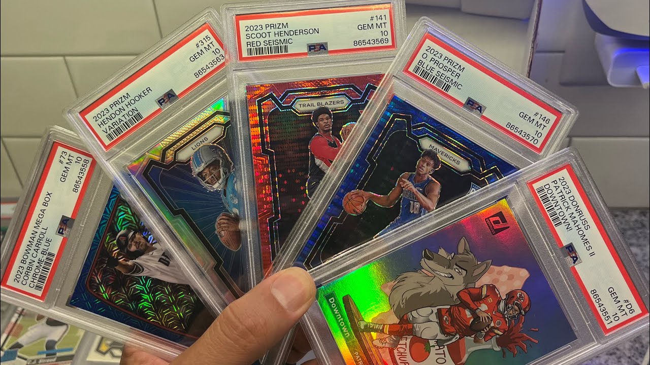 CRAZY PSA Sports Card submission return! NFL NBA and Baseball 🤯 - YouTube