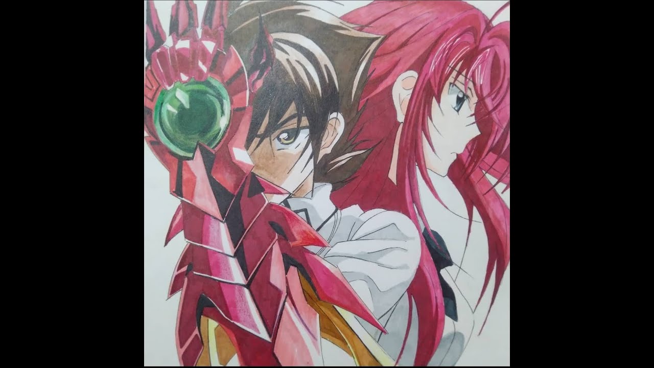 How To Draw Rias and Issei/Speed Drawing (Highschool DXD) - YouTube