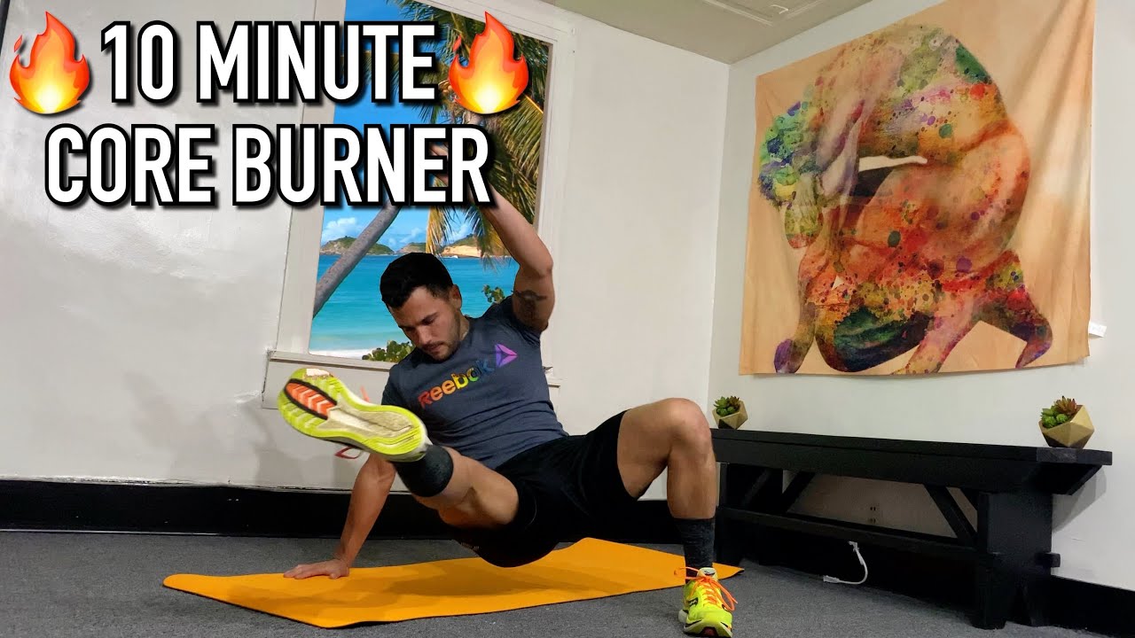 10 minute CORE BURNER | No equipment at-home workout - YouTube