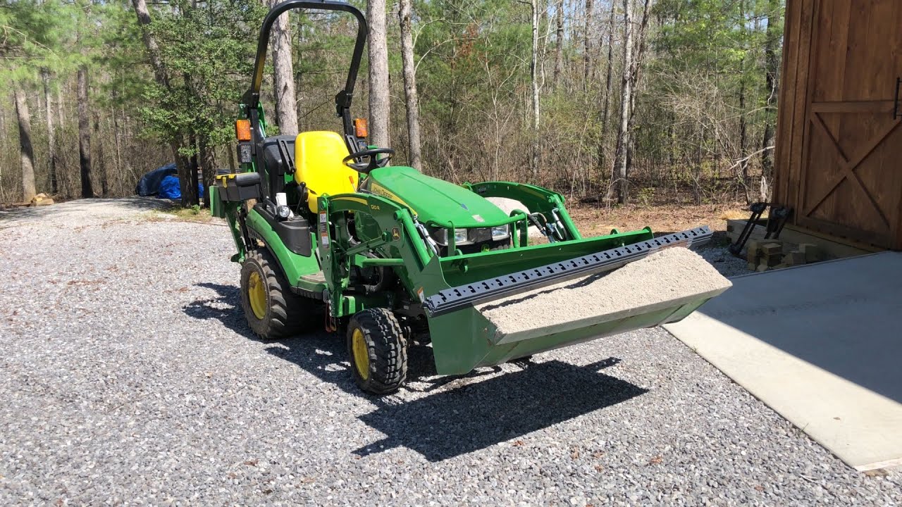 The Path Not Taken: Using our 1025r tractor to help build a brick walk ...