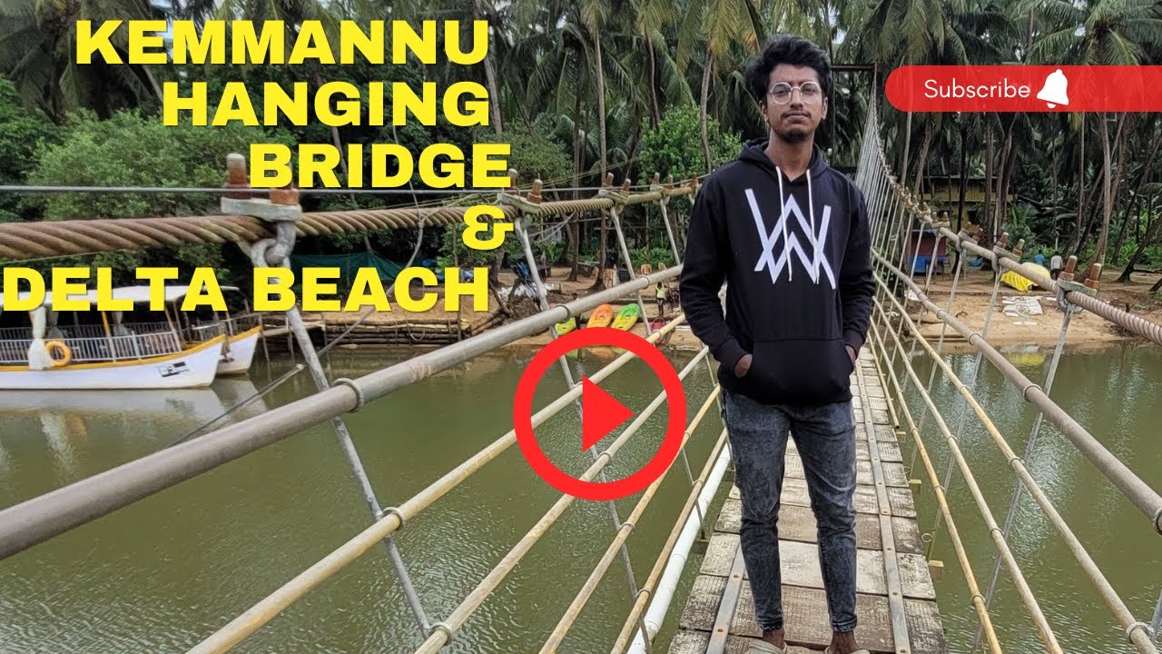 Kemmannu hanging bridge/Delta beach/ Udupi/ explaining by ...