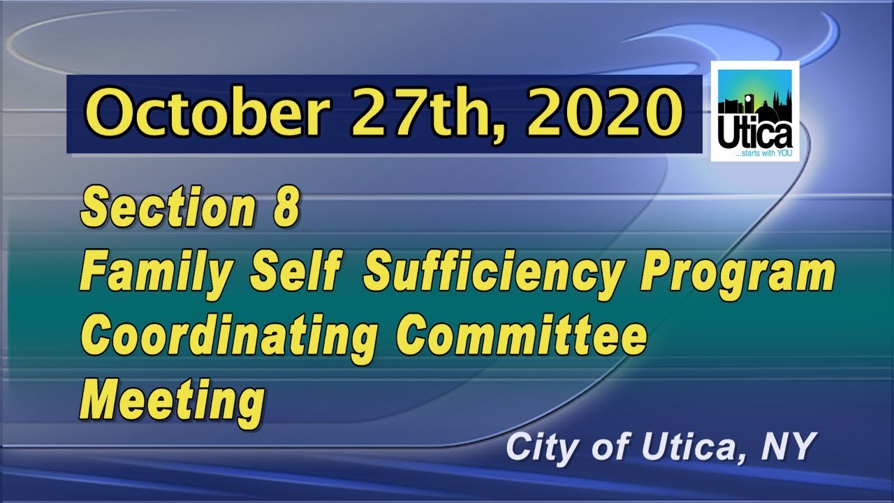 Section 8 Family Self Sufficiency Program Coordinating Committee ...